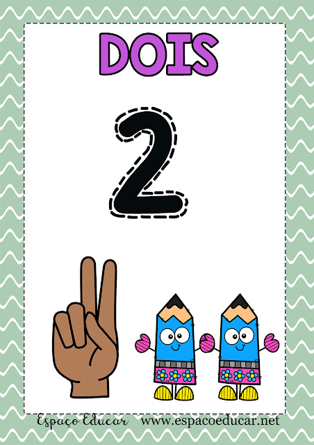 LOUCOS POR TECNOLOGIAS: Cartazes dos Numerais de Zero a Dez Ilustrados ...