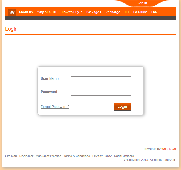 Sun Direct DTH Service