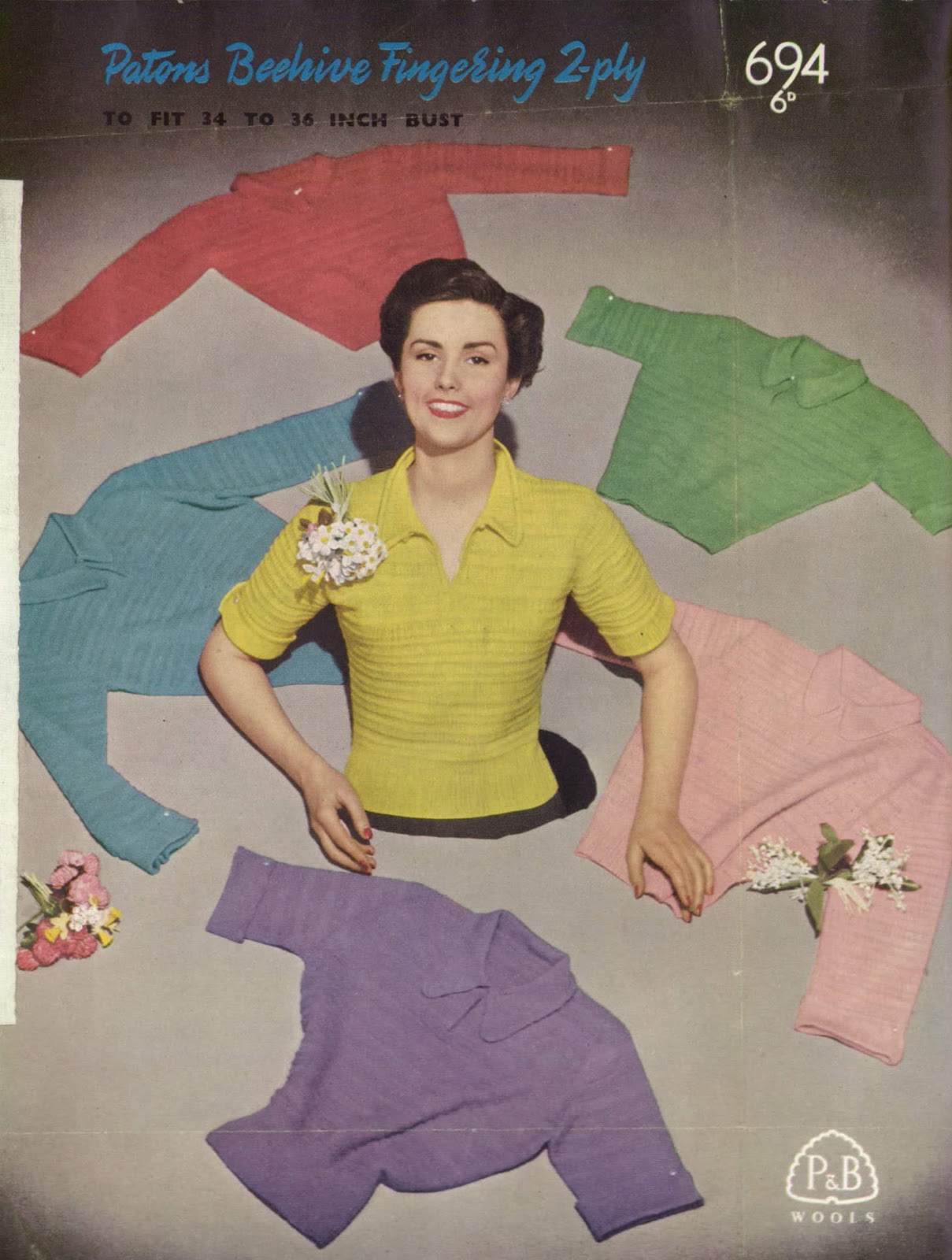 Knitting Now and Then: Pattern leaflet designs