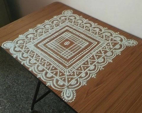 CHODAVARAMNET: BOX IN BOXES RANGOLI ART