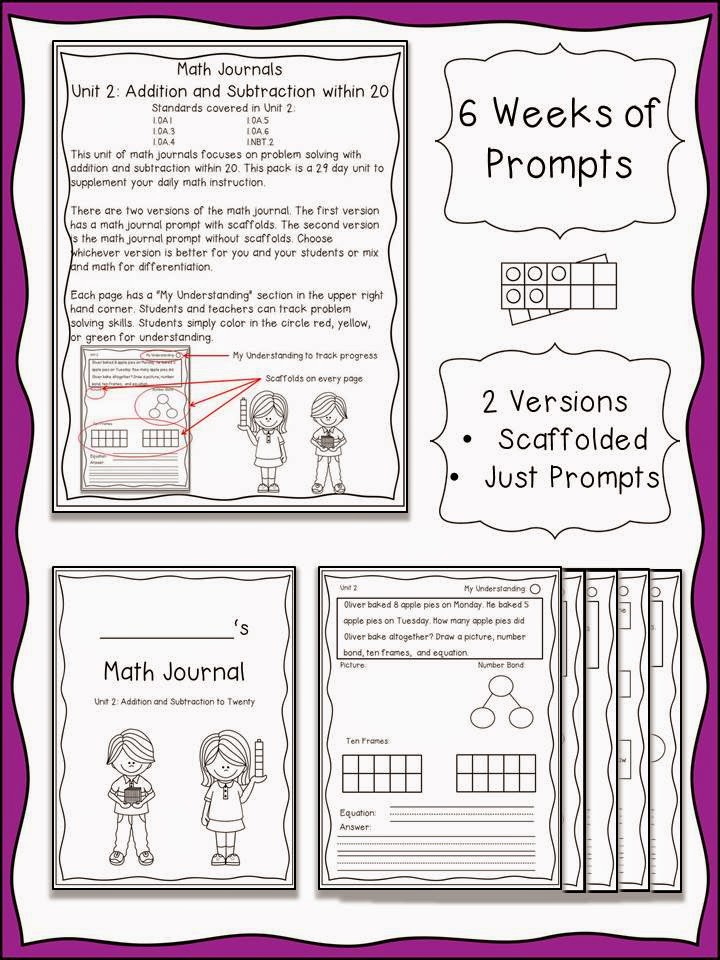 Math Journal Unit 2 is Here! - Classroom Confetti