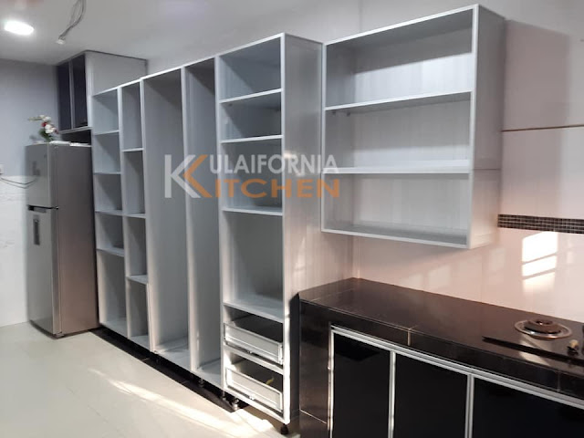 Furniture and kitchen cabinet: Modern aluminium kitchen cabinet design