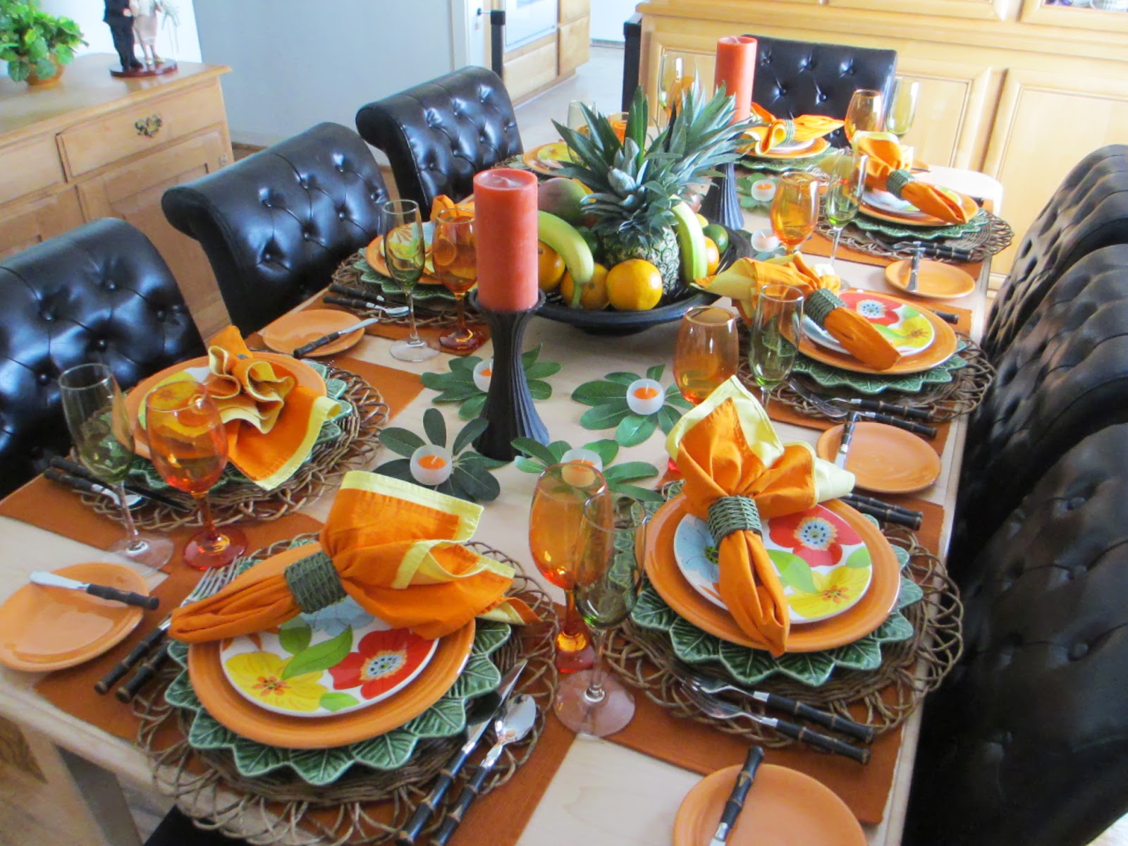 The Welcomed Guest: Caribean Dinner Tablescape