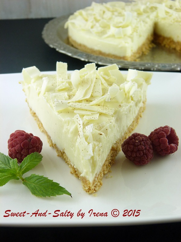 sweet-and-salty: Cheesecake sa belom čokoladom / White Chocolate Cheesecake