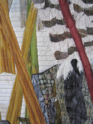 Barbara Strobel Lardon Art quilts: "Snowy Owl"