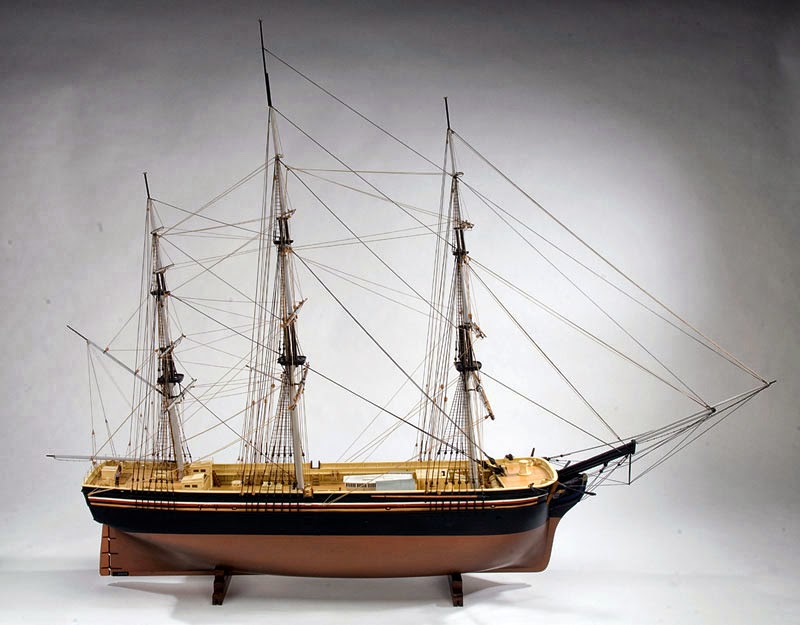 transpress nz: model of the Philadelphia Packet Ship 'Shenandoah'