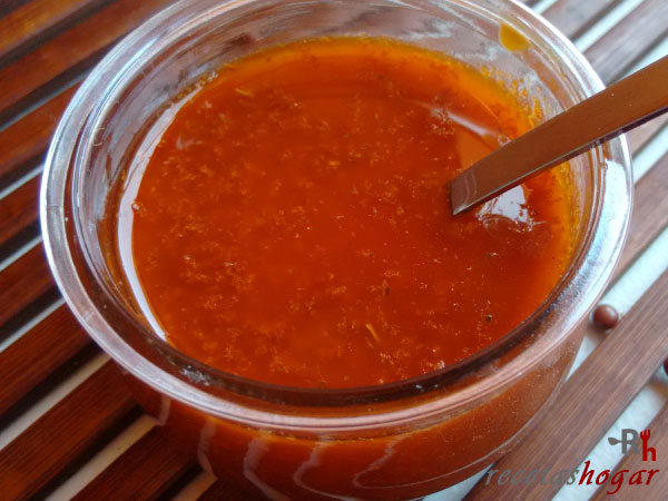 Mojo rojo canario - Receta de cocina casera