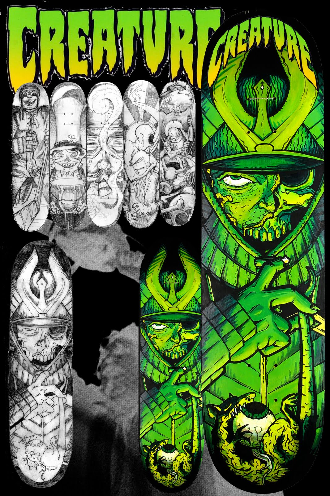Seth Young Art and Illustration: Skateboard Concept for Creature ...