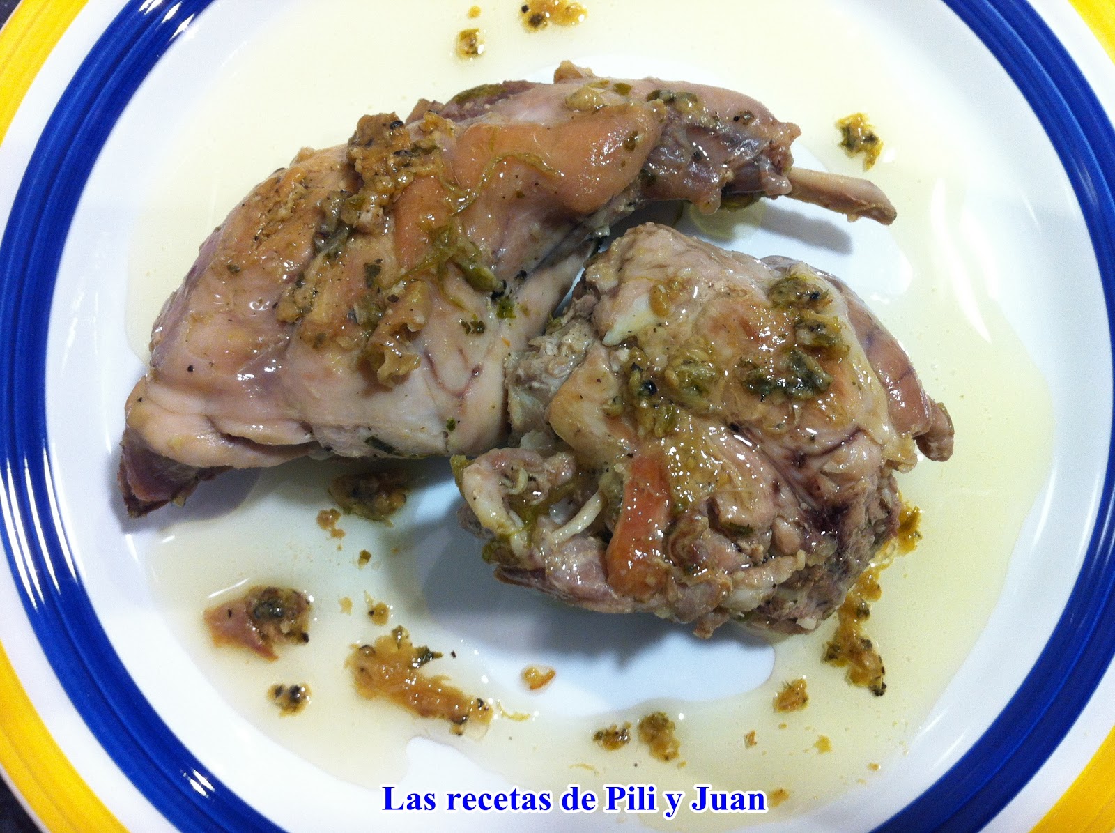 Las recetas de Pili y Juan: Conejo al ajillo