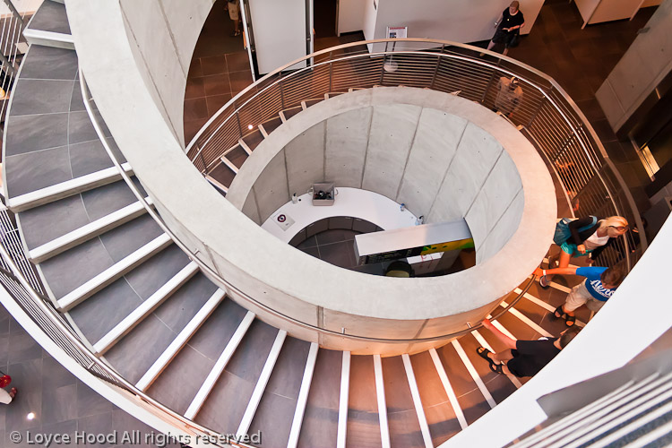 Photo of the Day: 2 Views: Spiral Staircase at the Dali