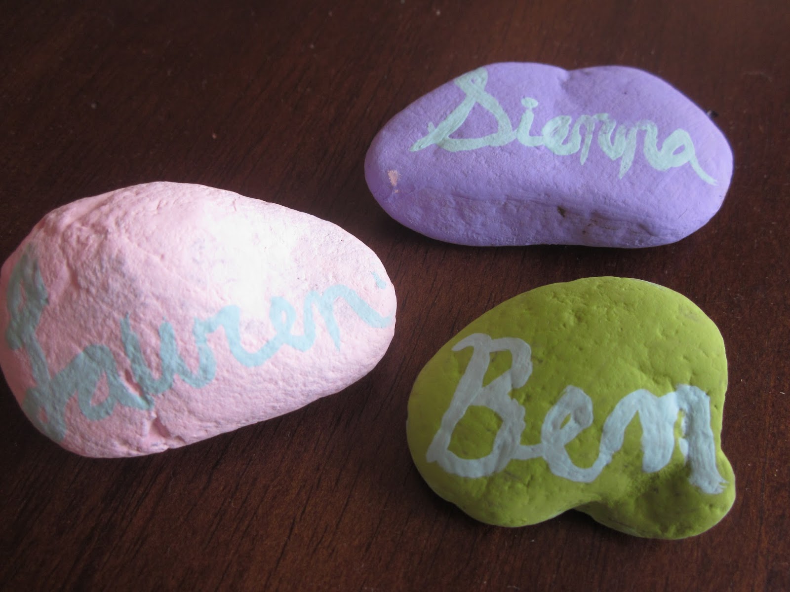 Queen B Creates: Painted Name Rocks