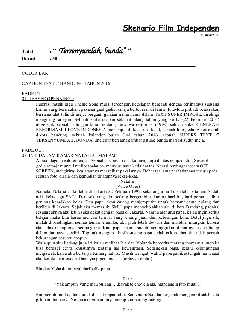 contoh naskah film pendek - wood scribd indo