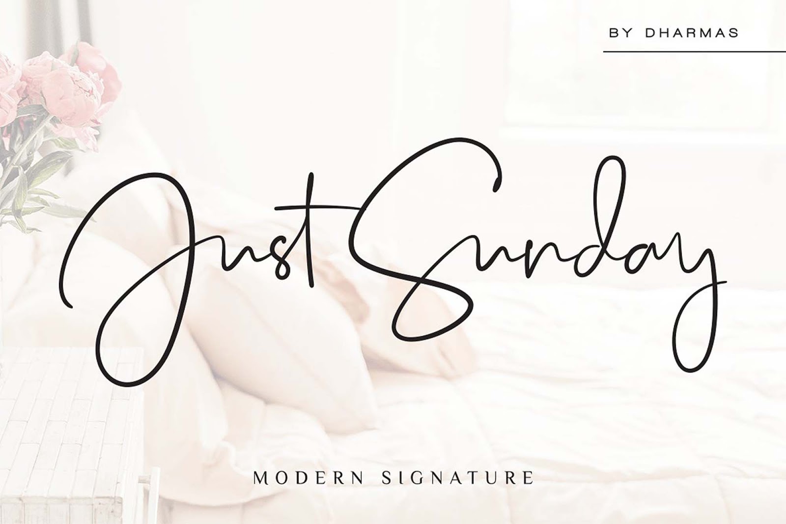 Just Sunday Script Font - مبدعي الفوتوشوب