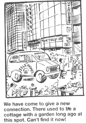 R.K. Laxman's Cartoons: Telecommunications - I