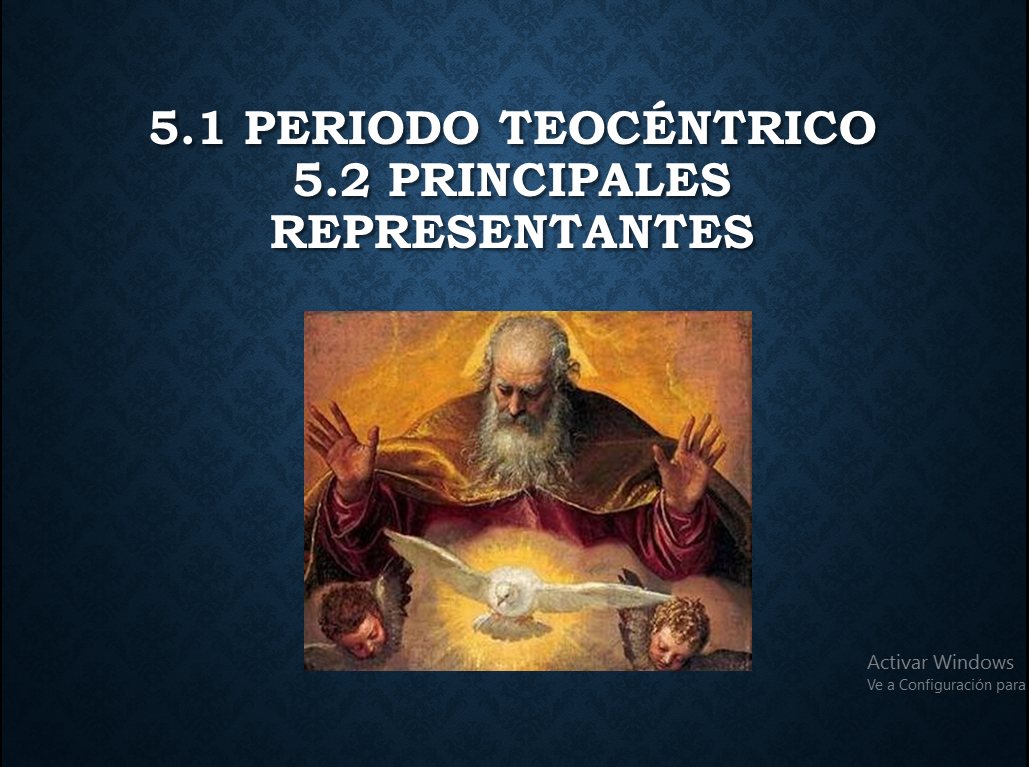 antropologia filosofica: exposición # 3. Teocentrismo.