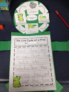 Firsties Rockin the Mullett!: Frog Life Cycle Craft and Writing Activity