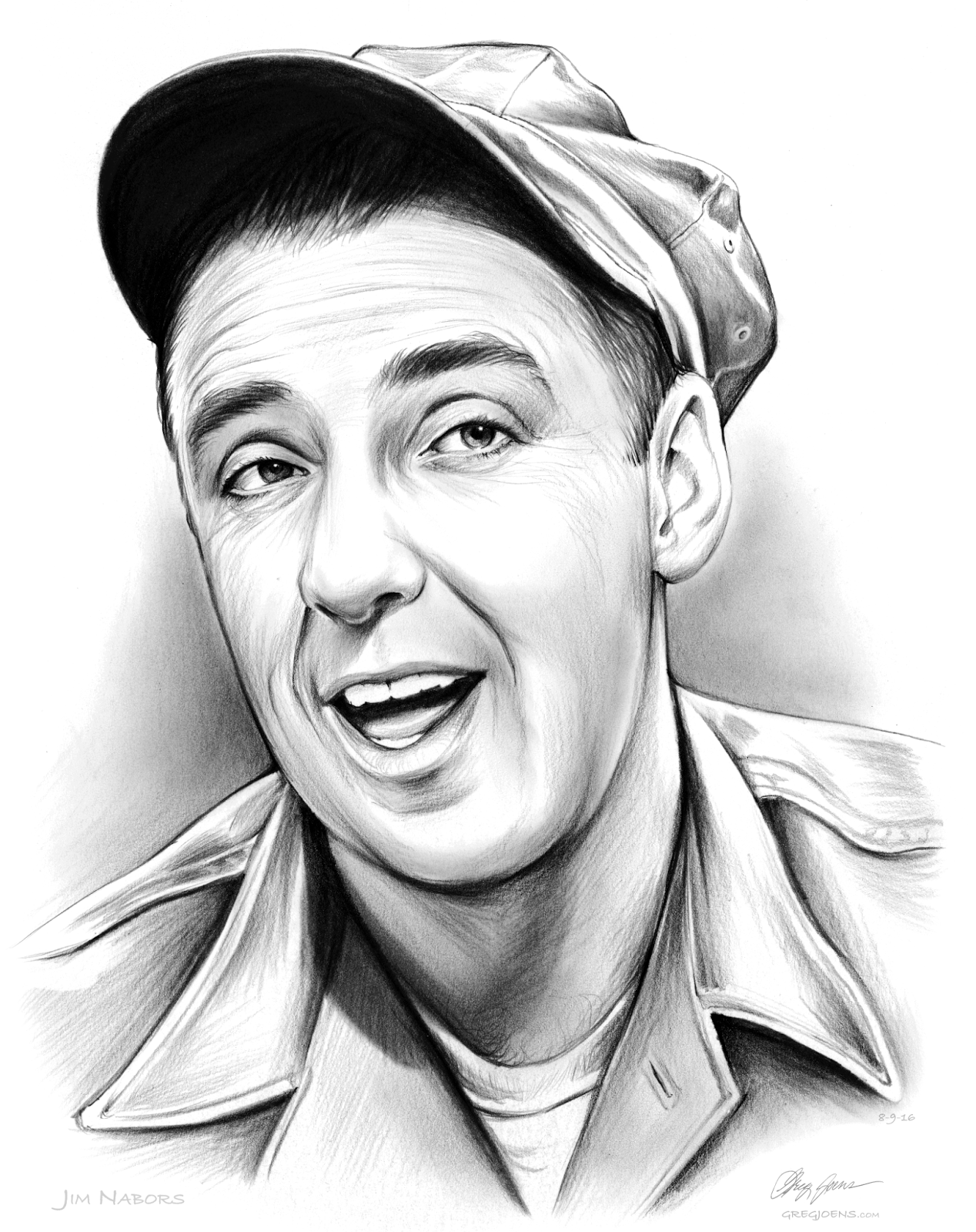 Sketch of the Day: Jim Nabors as "Gomer Pyle"