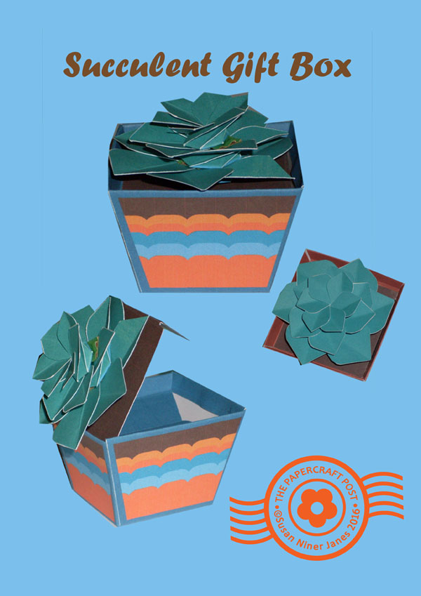 The Papercraft Post: Succulent Gift Box