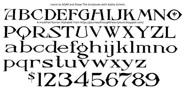 Journey Through The Scripture: Variations on The Roman Alphabet