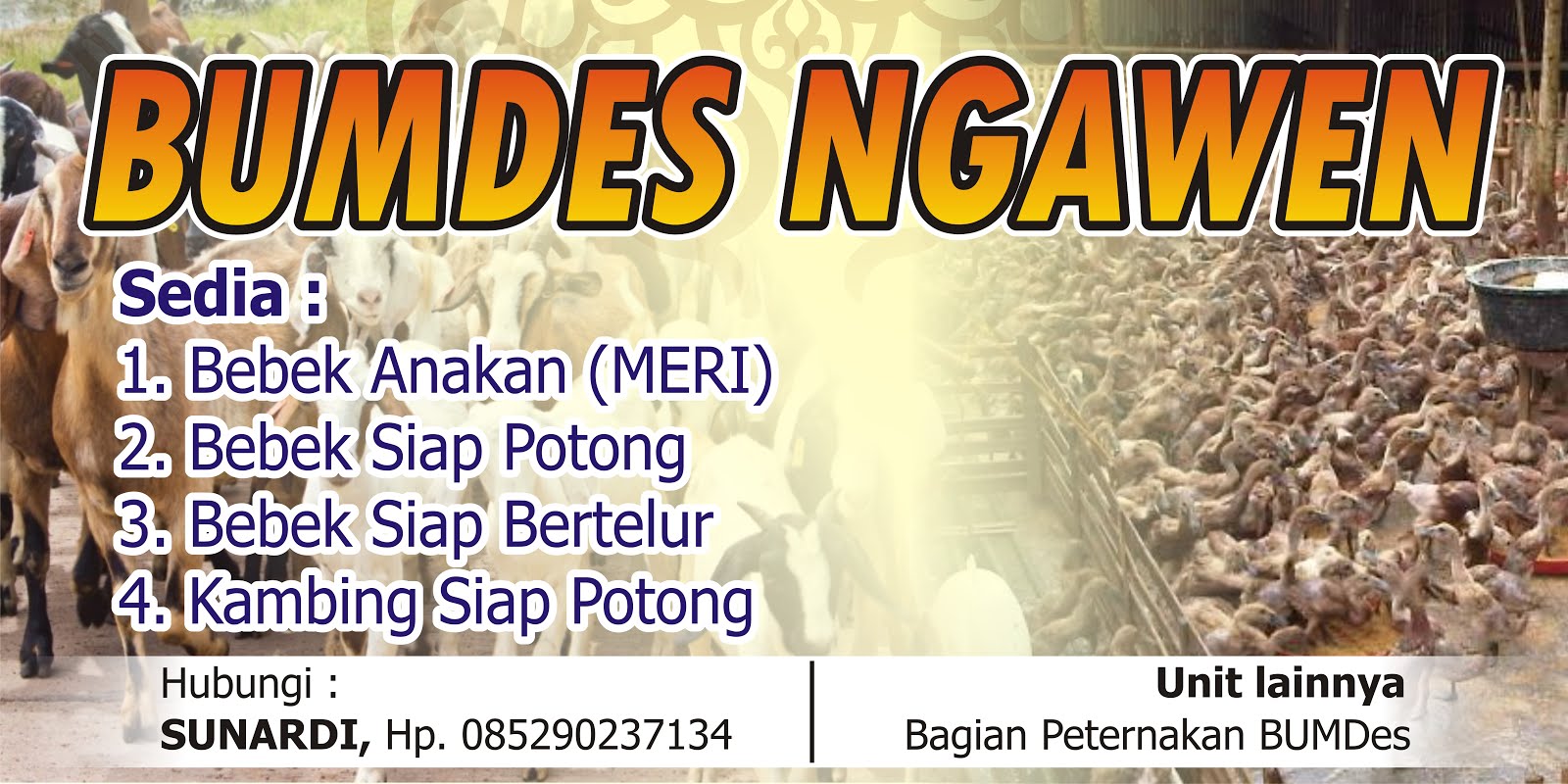 Contoh Banner BUMDes - Design Banner Pamflete