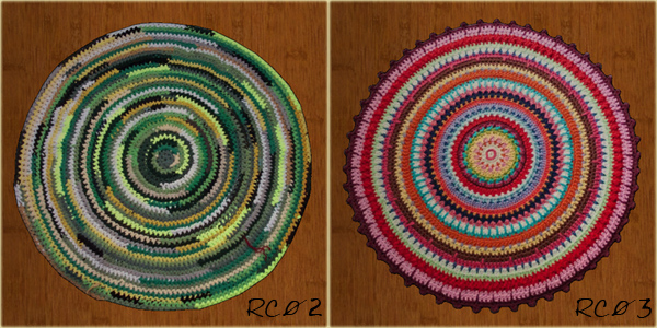 Knitted collection: Round Vintage Rugs | My Sims 2 Clutter Spot