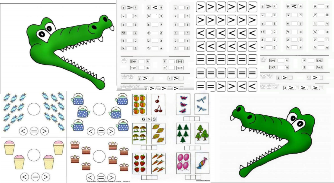 **MI MAESTRA PURI**: FICHAS PARA REPASAR LOS SIGNOS: MAYOR QUE, MENOR ...