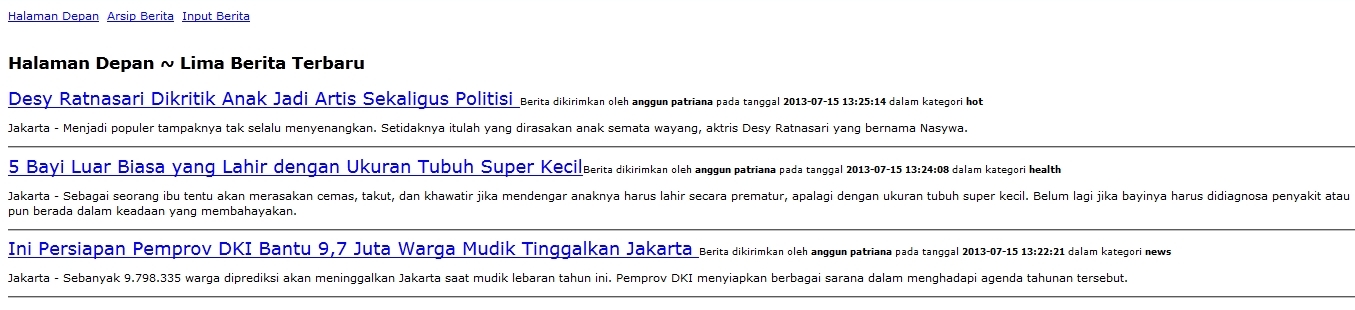 Tutorial Cara Membuat Aplikasi Berita dengan PHP dan MySQL « .Programmer Mania