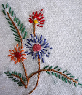 THE DELICATE EMBROIDERY: Hand embroidery Basic Stitches - Flat Stitch ...