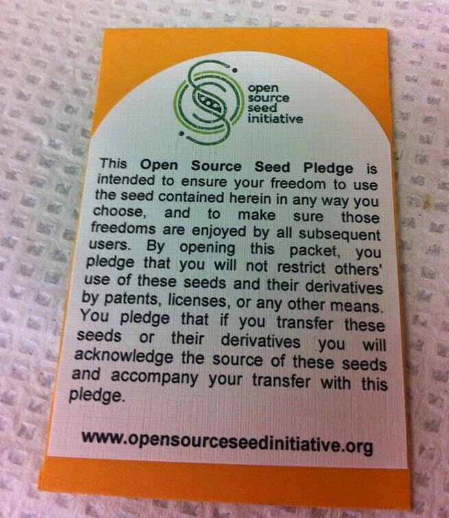 Record of the Seed Library of Los Angeles: Open Source Seed Initiative