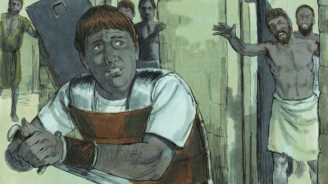 PAUL & SILAS DELIVERED FROM PRISON BY AN EARTHQUAKE