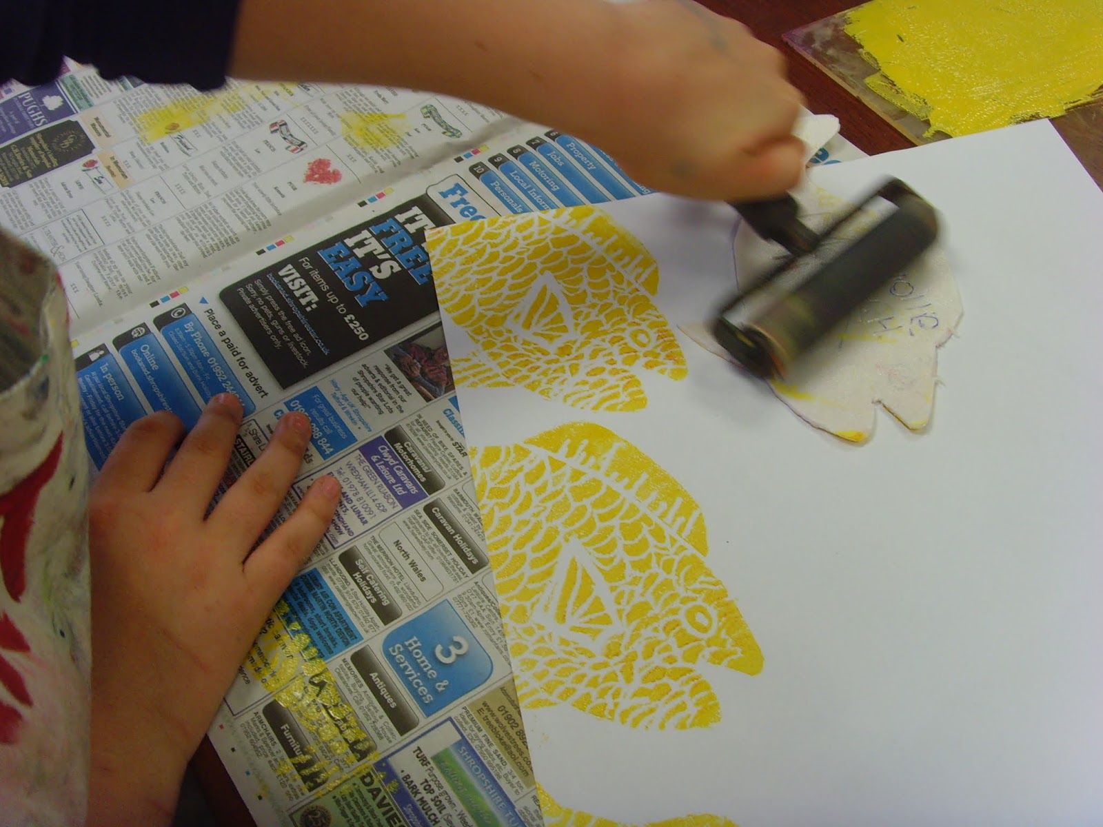 Corbet Art: Exploring poly block printing