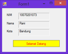 VB.NET: Label Control