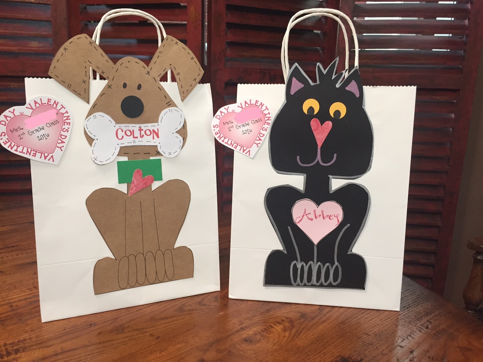 Blissful 4 Education: (Not so) Bad Kitty & Puppy Valentines Bags