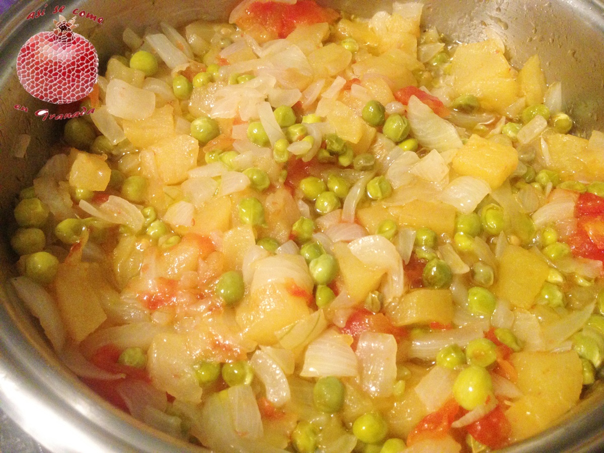 Así se come en Granada.: Guiso de pollo