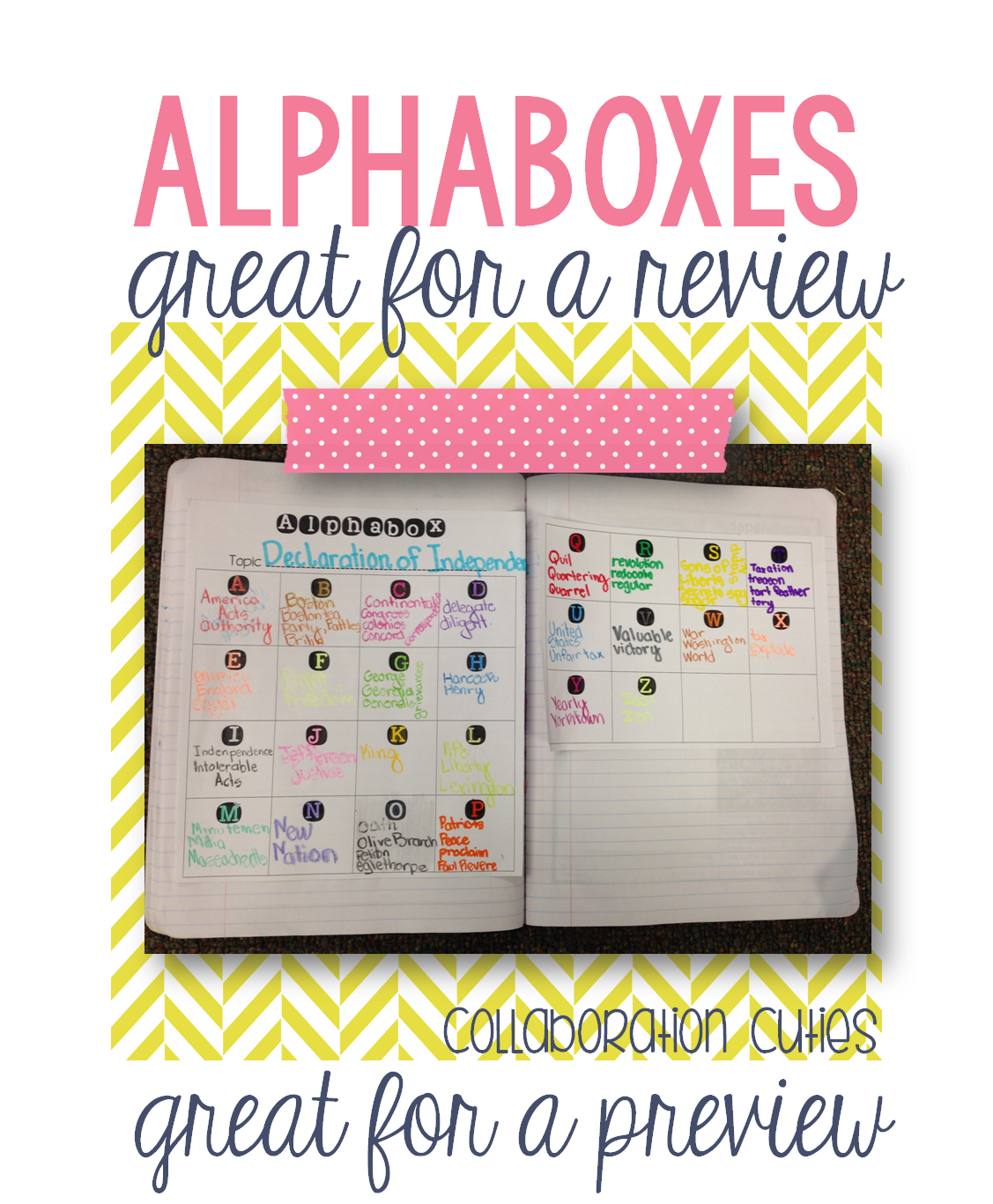 Collaboration Cuties: Alphaboxes- Fun from A to Z!