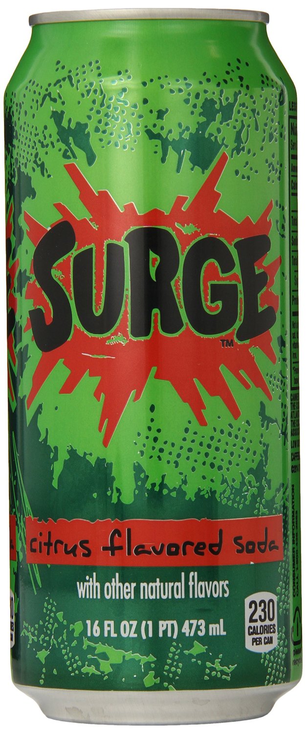 12 Pack 16oz SURGE Citrus Flavored Soda $14 + Free Shipping With Amazon ...