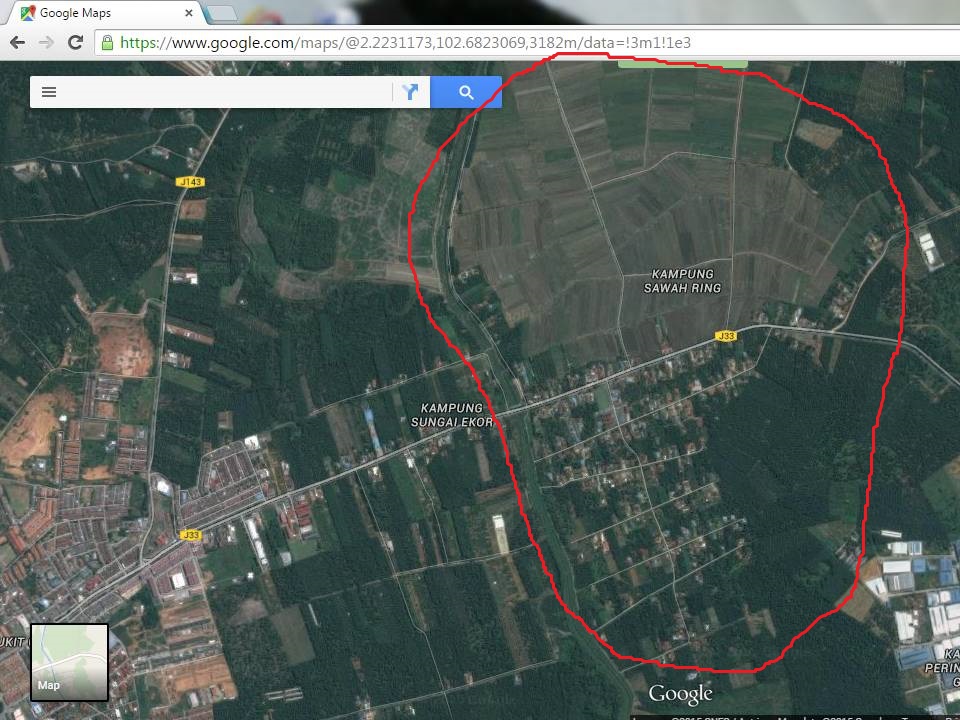 KAMPUNG SAWAH RING: Peta dan Kedudukan