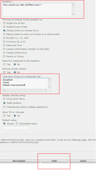 How to Create a Survey in SharePoint 2010 | SharePoint Survey Example ...