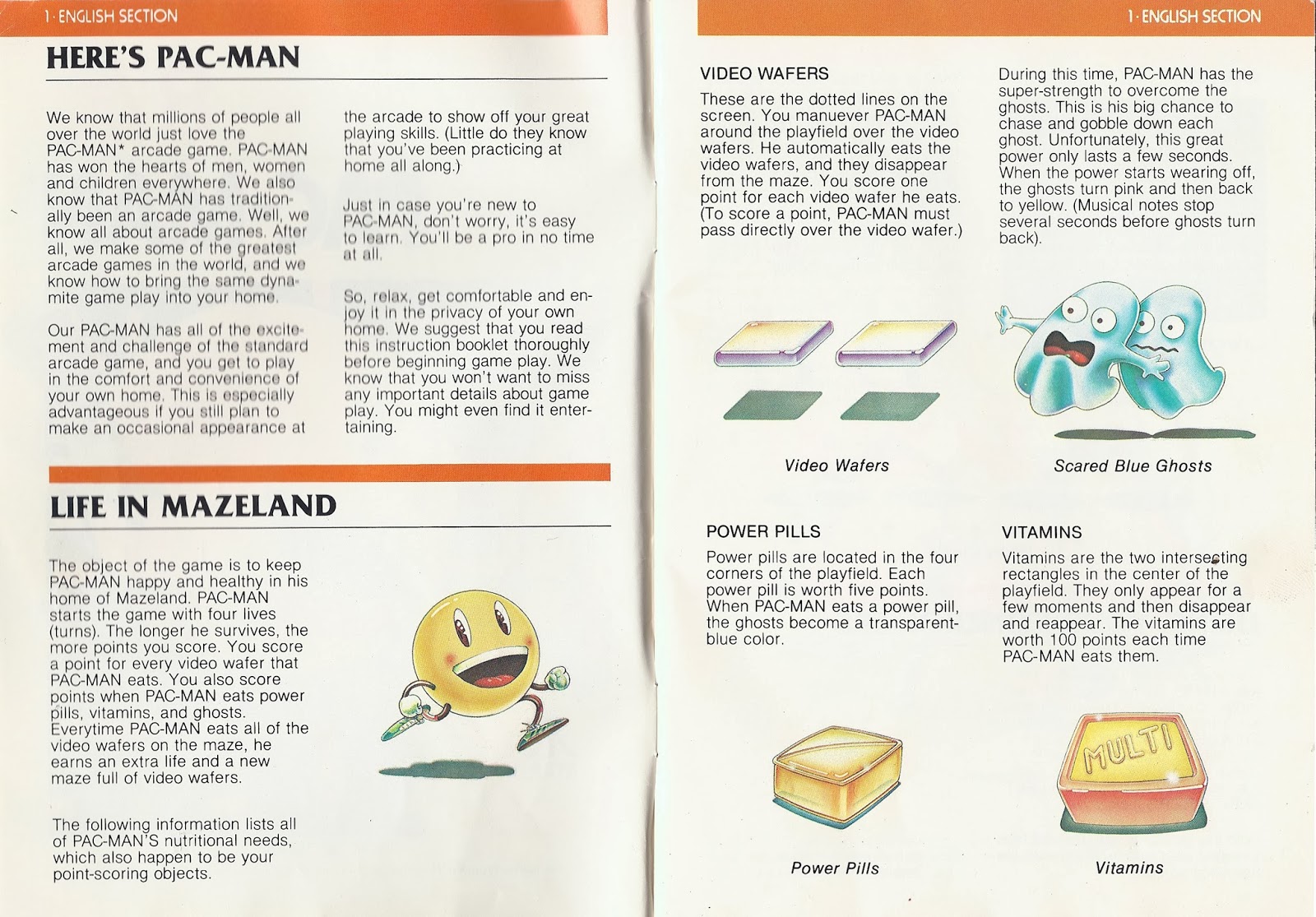 Retro Game On: Retro Scan: Pac-Man Atari 2600 Manual