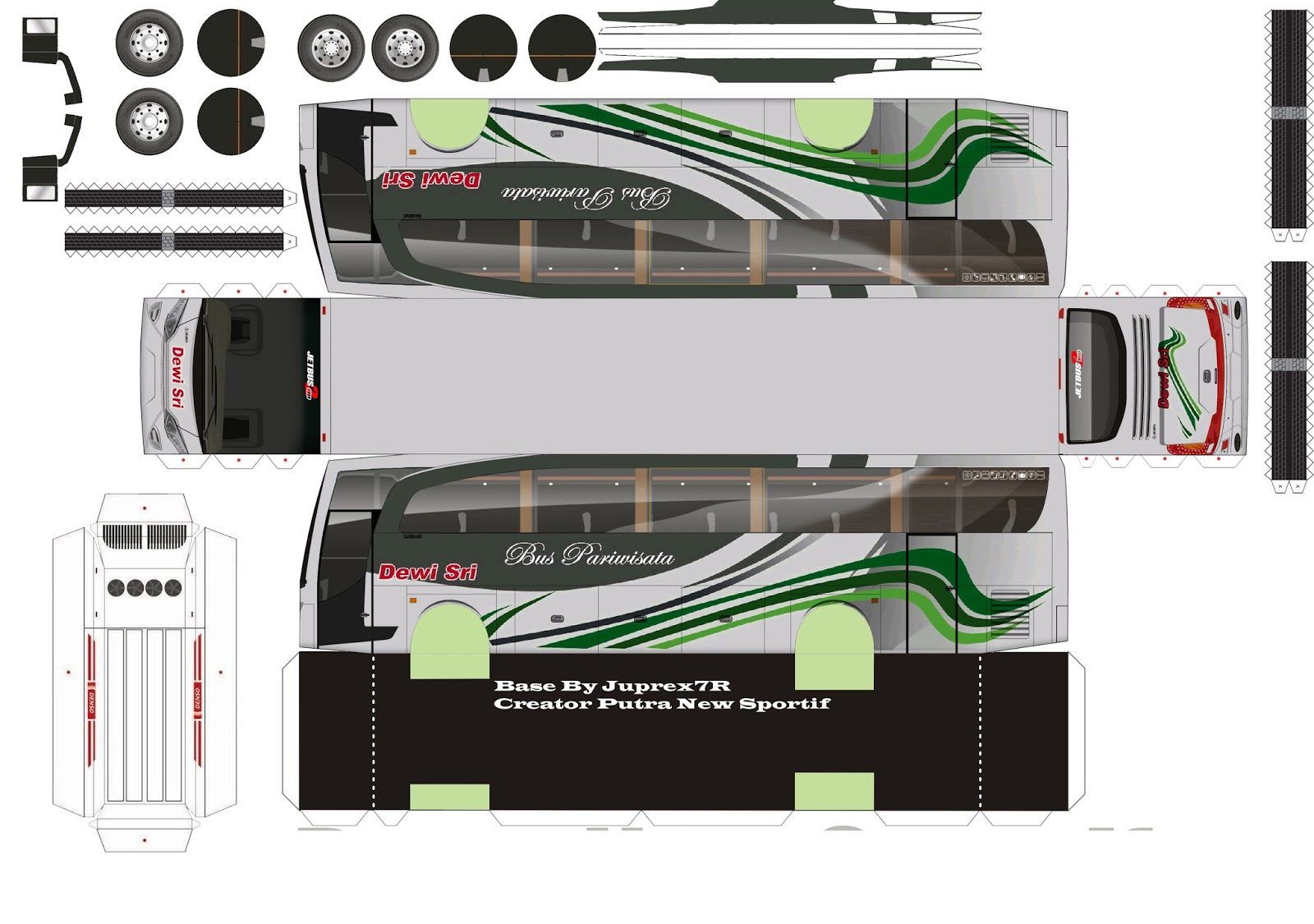 Papercraft Bus ~ ali.go.blog