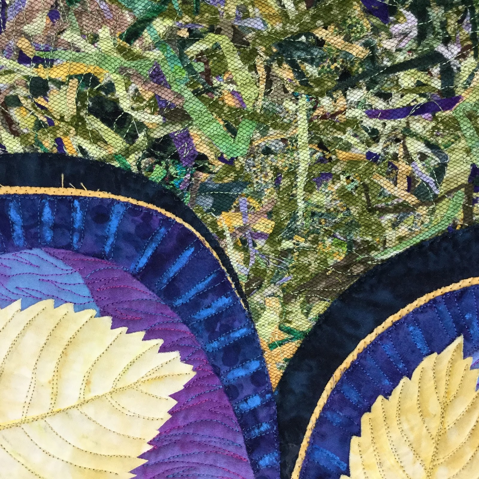 Quilting in the Blue Barn: Scaps and Bridal Tulle to make a Quilt ...