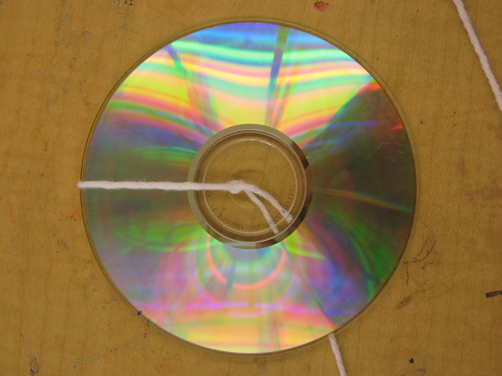 Art Matters: CD Weaving- the warping