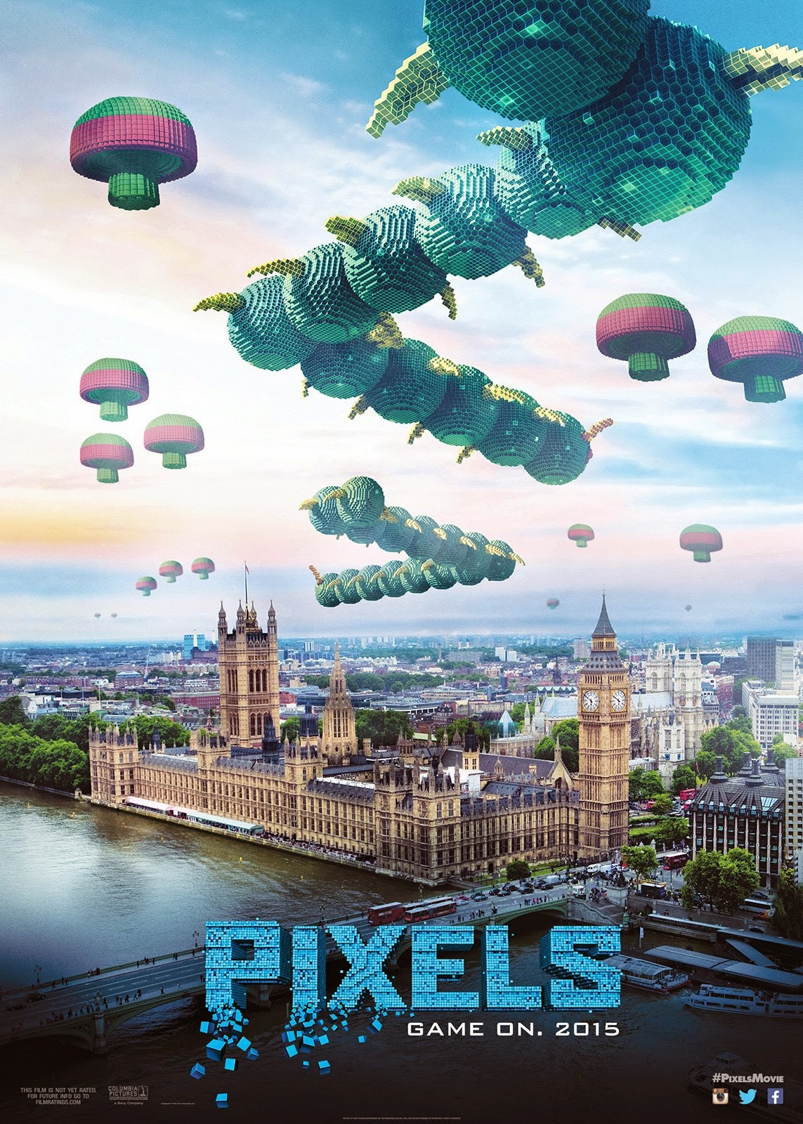 GeekMatic!: "Pixels" Banner Reveal Game Characters Attack Earth!