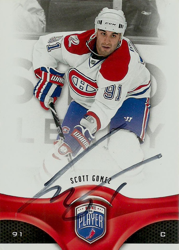 Hell's Valuable Collectibles: Scott Gomez Autographed Card
