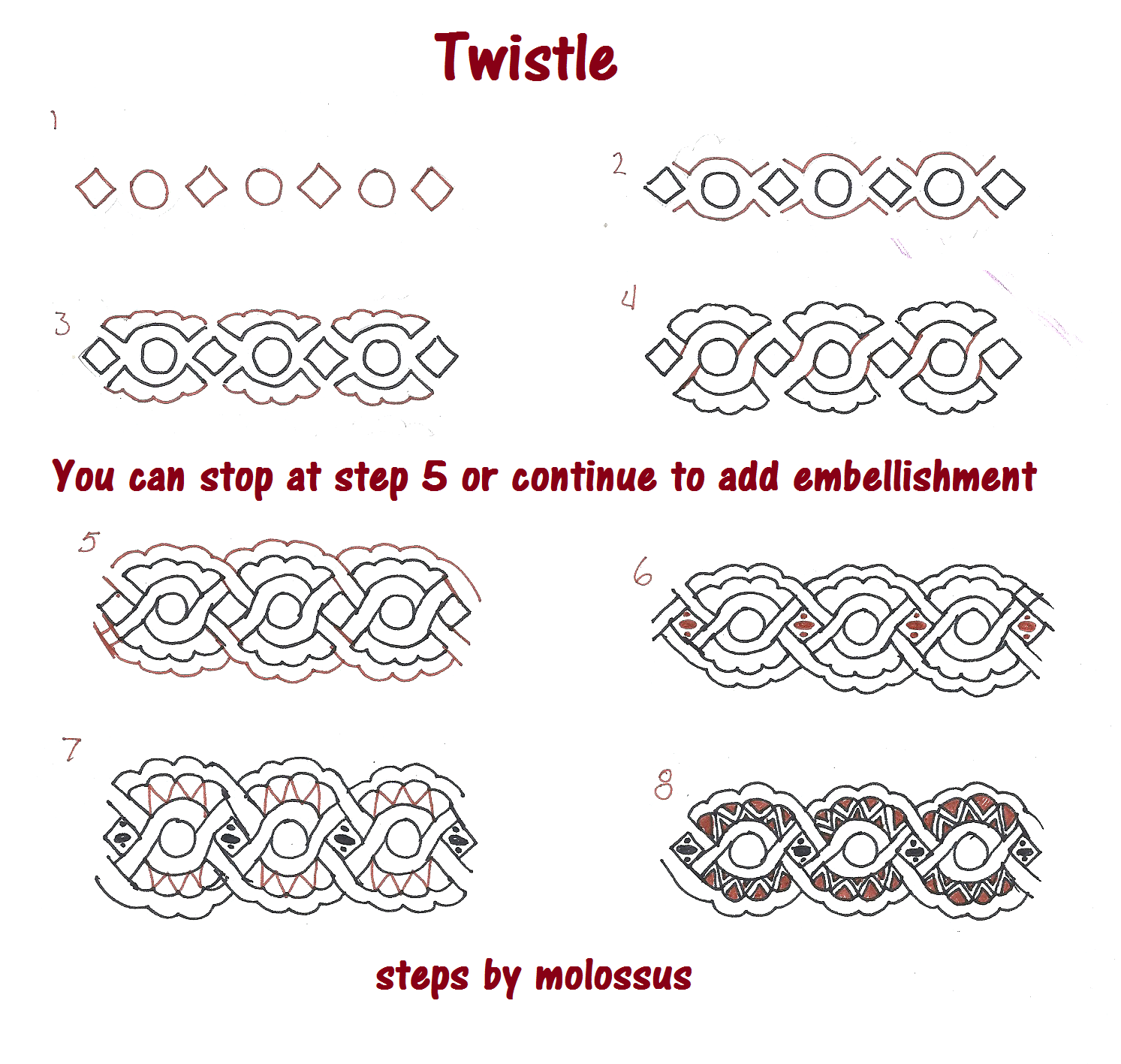 My tangle pattern "Twistle"