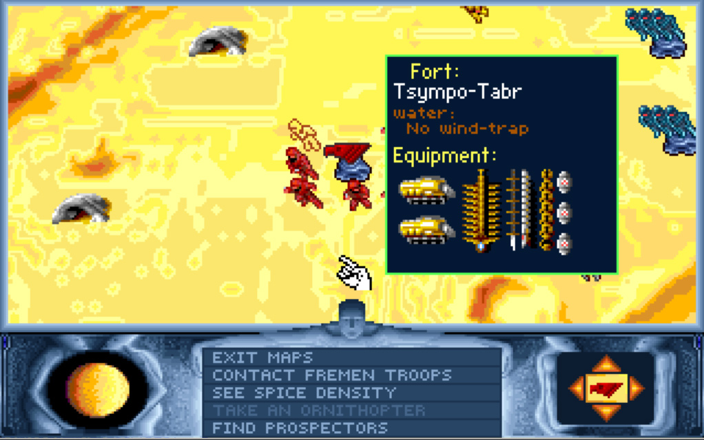 The Best Games Ever: Dune 1 - Fremen Sietch Caves Locations Screenshot