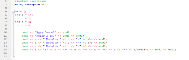 Belajar Coding Modulus - Blog Tugas