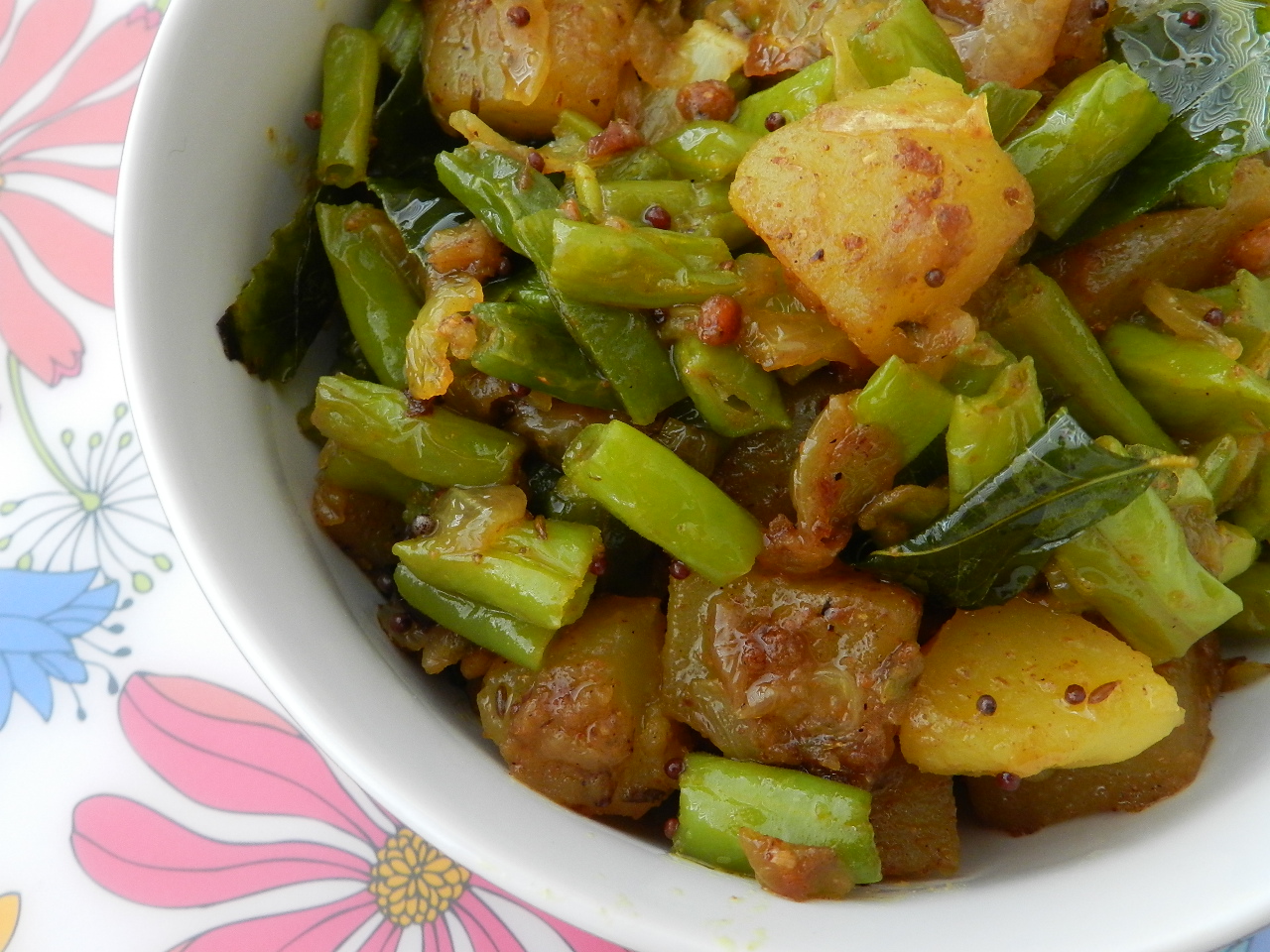Raajis kitchen: Beans potato fry