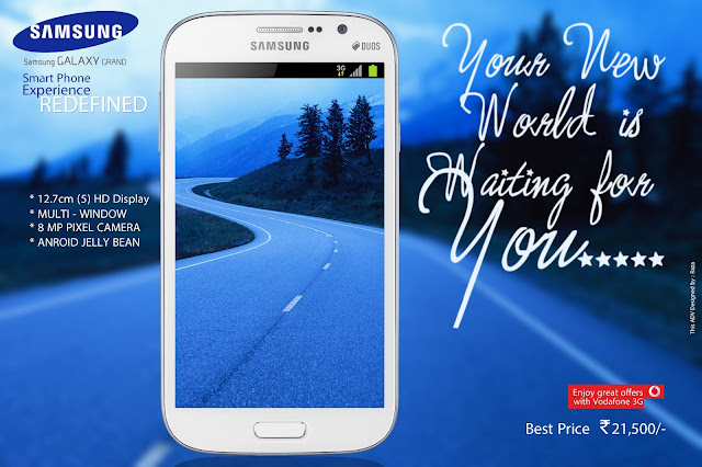 Graphics: SAMSUNG GALAXY GRAND BRANDING BANNER,POSTER.WEB AD.