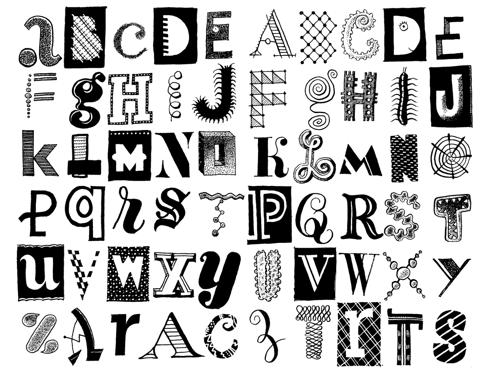 Don Moyer Sketchbook: Letters 107